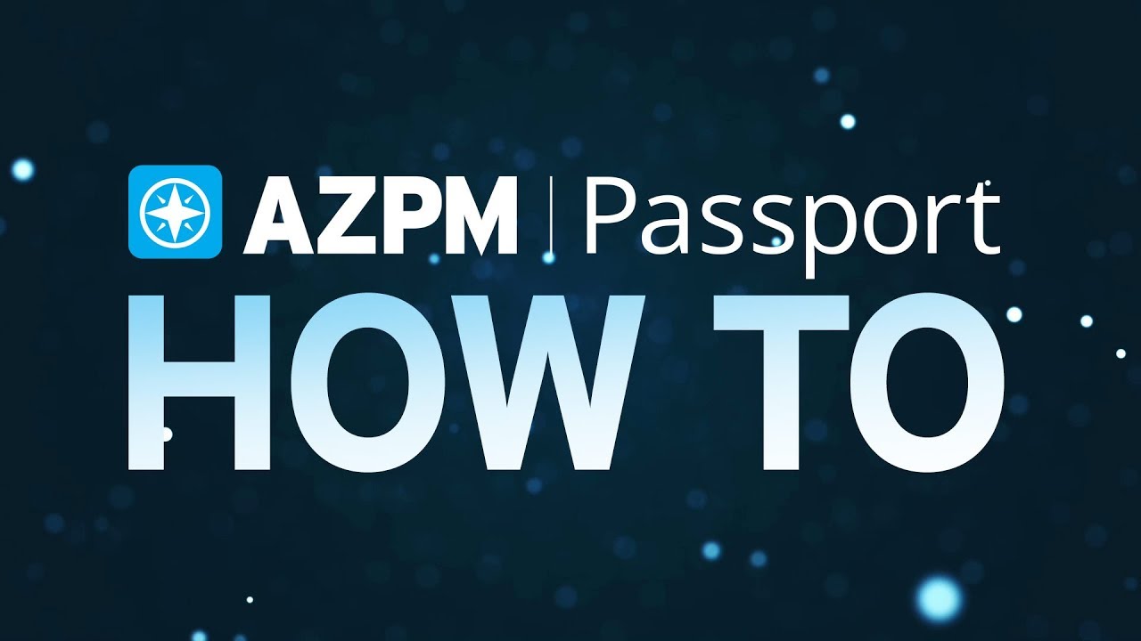 Learn How to Use AZPM Passport - YouTube