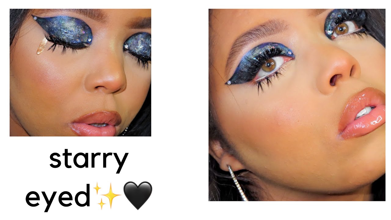 STARRY EYED MAKEUP LOOK | PHONTSFOREVS - YouTube