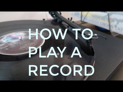 How to play a vinyl record - YouTube