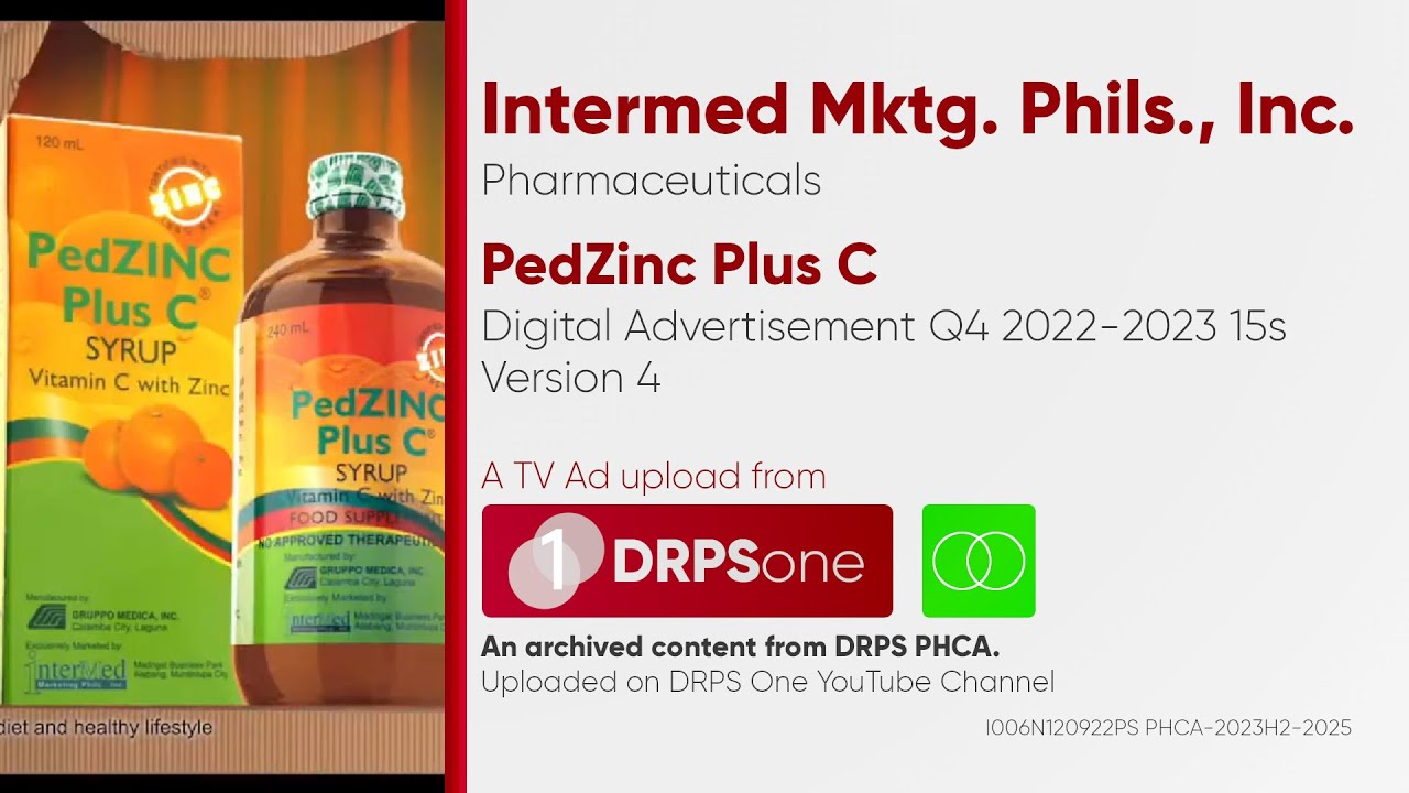 Ped-Zinc Plus C Digital Ad Q4 2022-2023 15s (Philippines, Version 4 ...