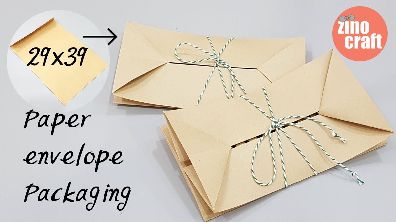 Paper envelope packaging/Paper craft idea/DIY/Paper gift bag - YouTube
