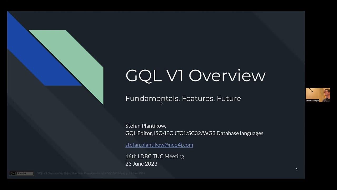 GQL – Introduction to a new query language standard (16th LDBC TUC meeting) - YouTube