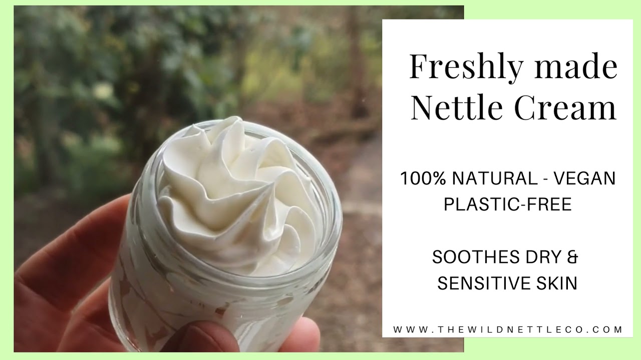 Freshly made Nettle Cream - Natural remedy for Eczema - YouTube