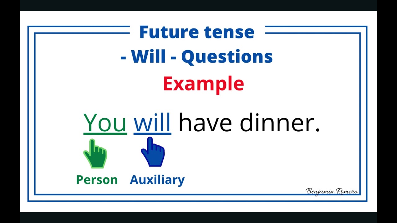 Questions future tense will - YouTube