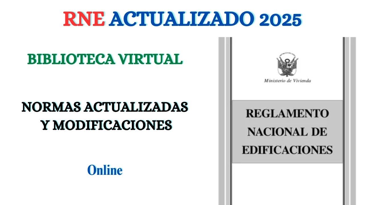 RNE Actualizado Online 2025 | Normas y Modificaciones - YouTube