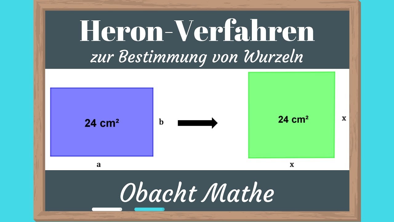 HERON-Verfahren zur Bestimmung von Quadratwurzeln | schnell&einfach erklärt | WURZELN ...