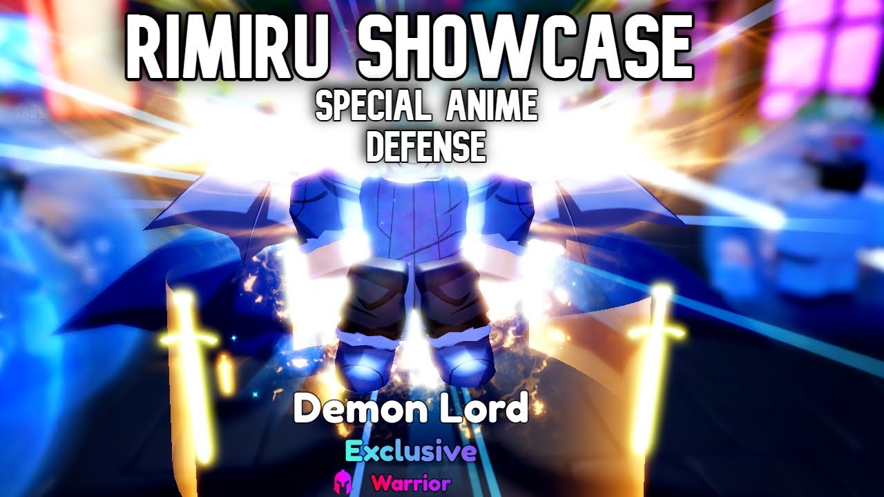 Showcasing RIMIRU (Special Anime Defense) - Roblox- - YouTube