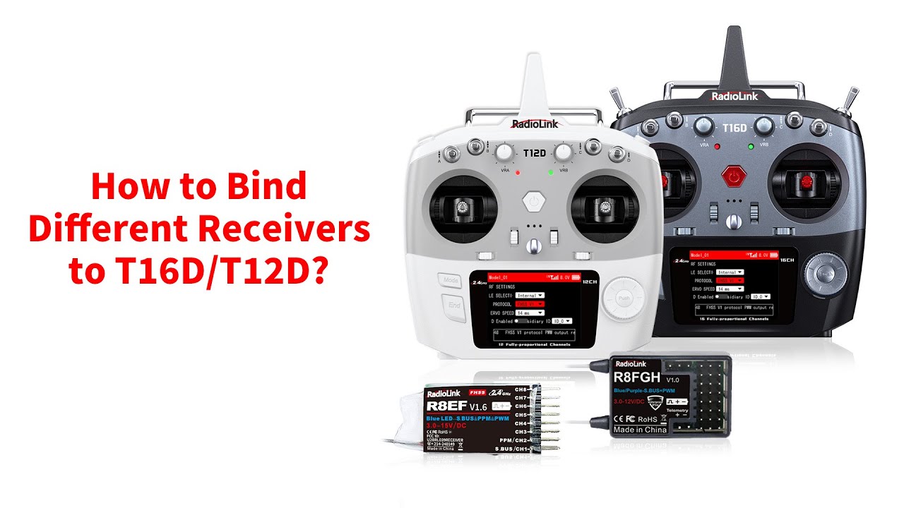 How to Bind Different Receivers to T16D/T12D? - YouTube