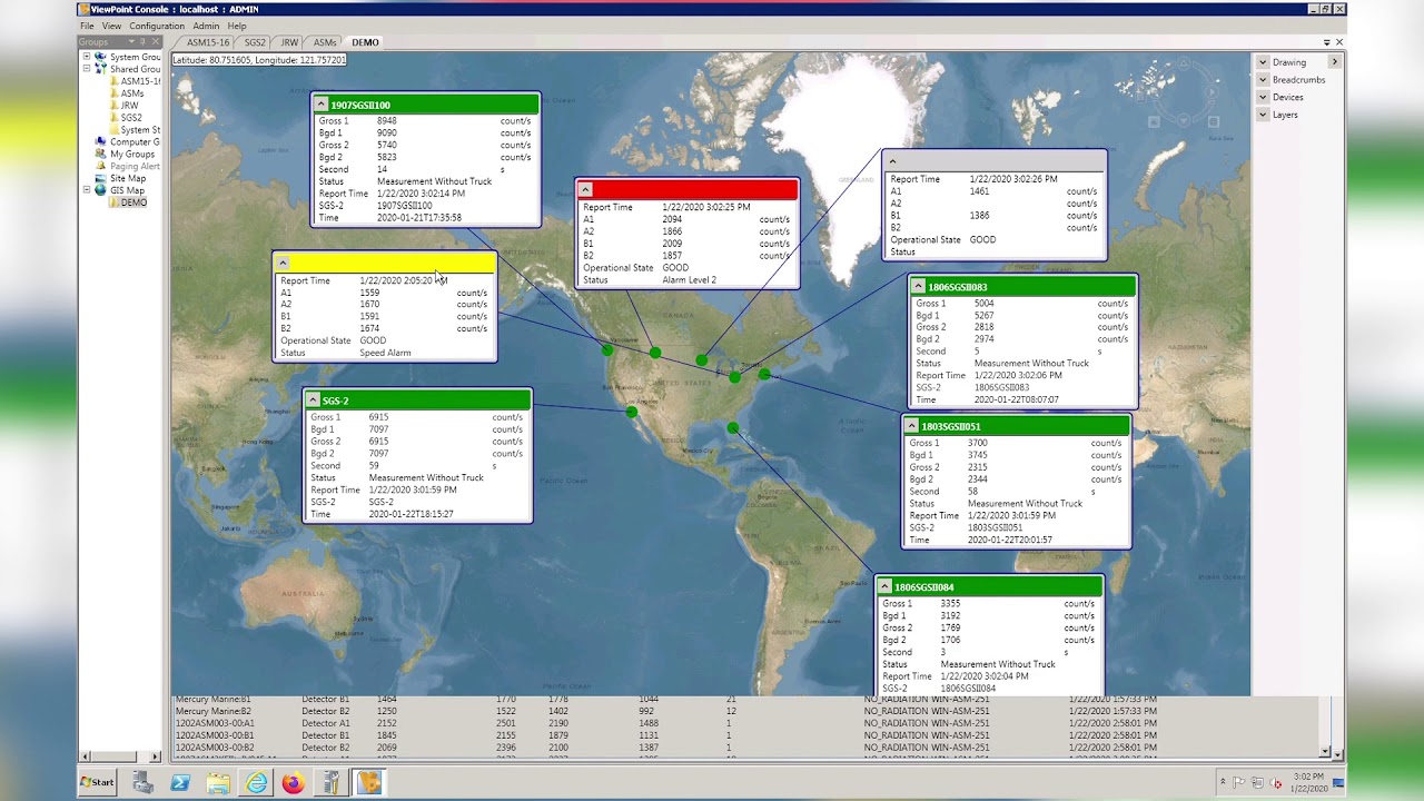 Thermo Scientific ViewPoint Demo - Console Map with SGS and ASM ...