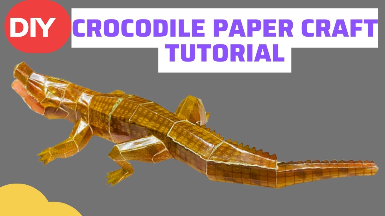 How to Make a CROCODILE PAPER CRAFT - YouTube