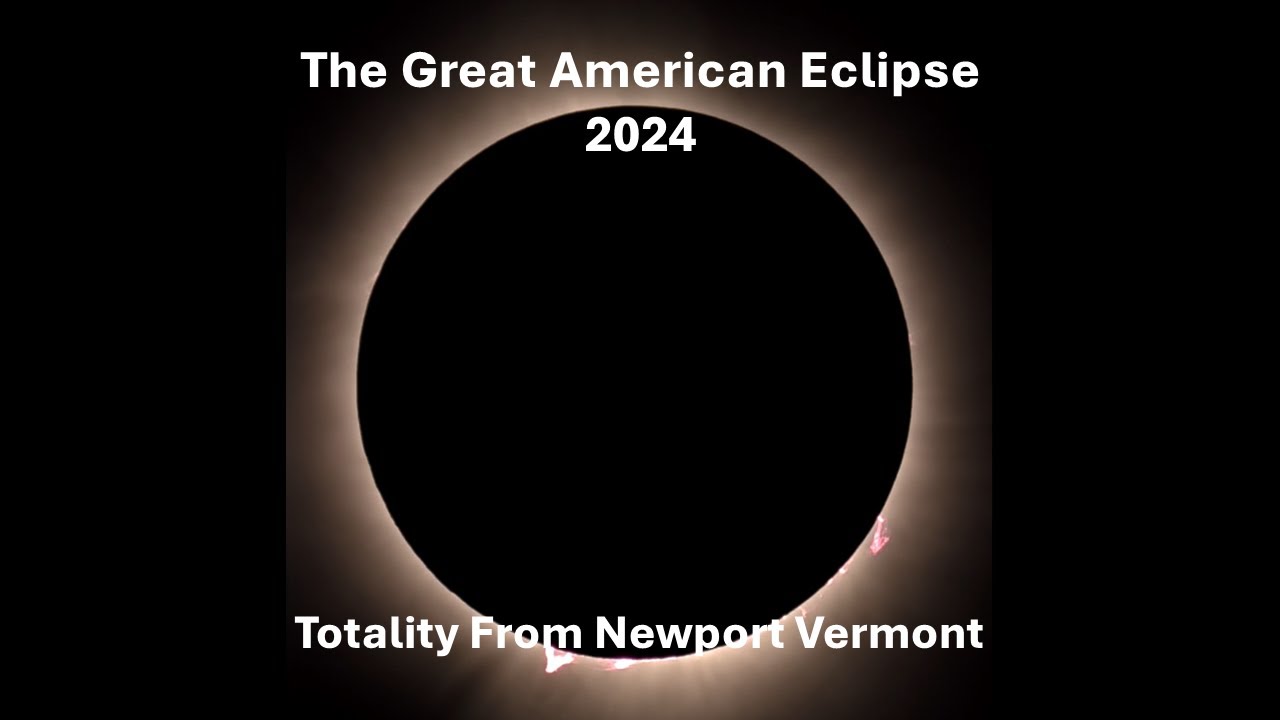2024 Eclipse - Totality - SeeStar S50 - Newport, Vermont - YouTube