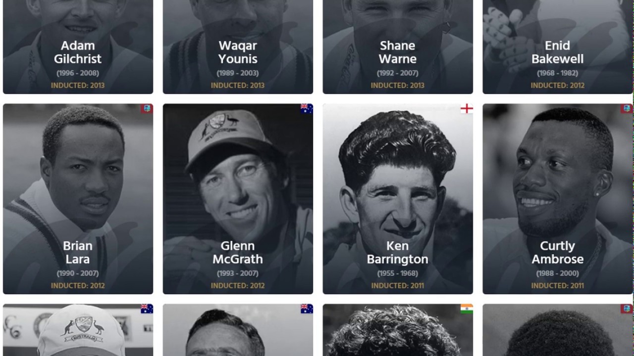ICC - Hall Of Fame All PLAYERS - YouTube