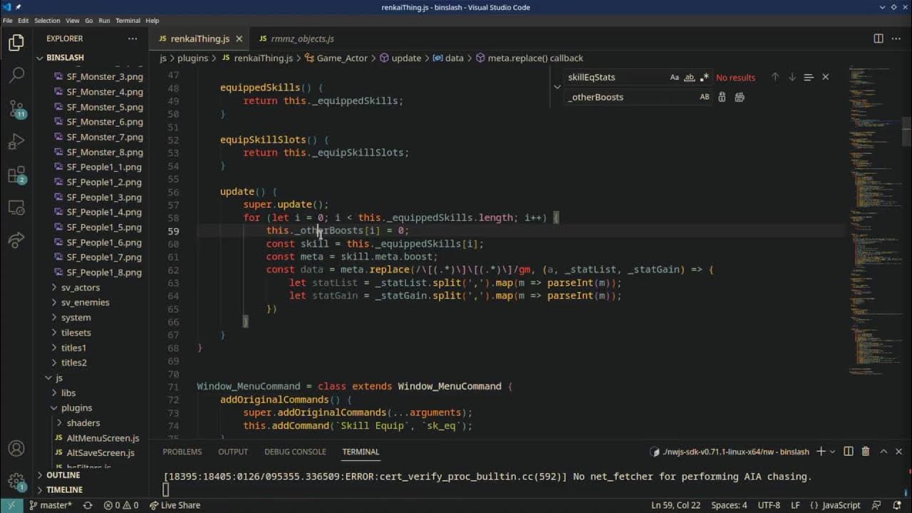 NodeJS / RPG Maker / Javascript - YouTube