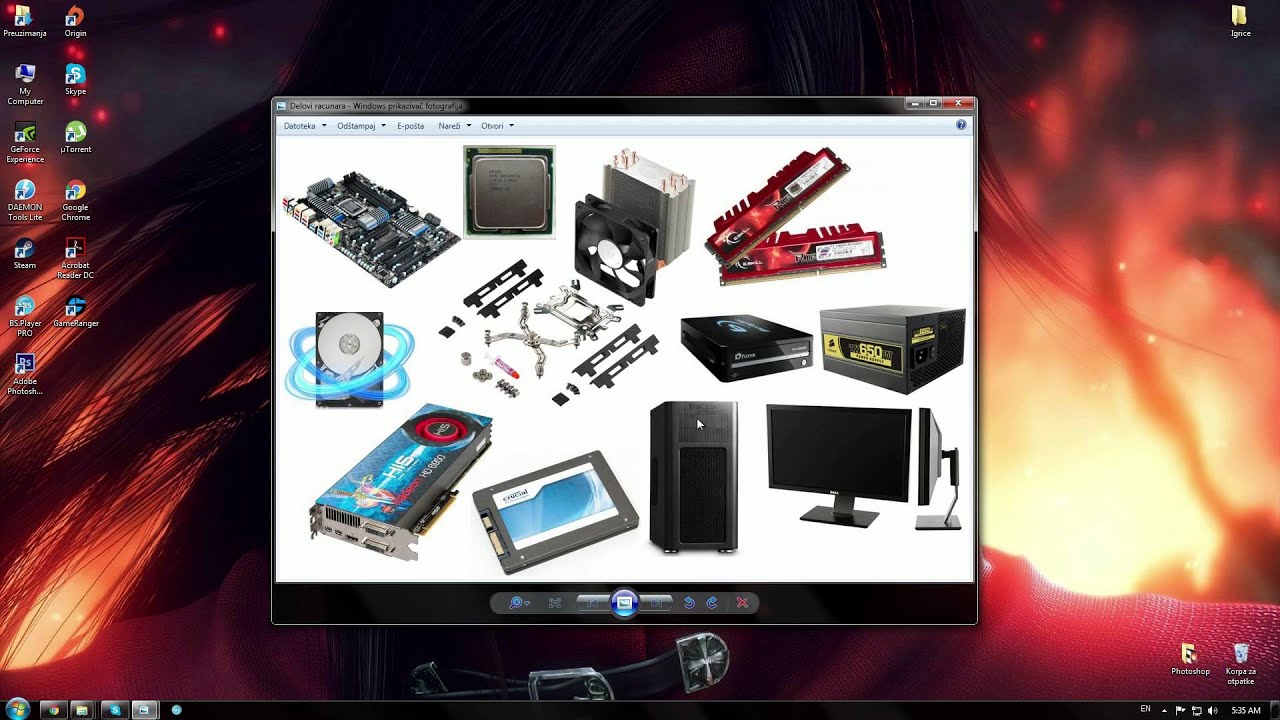 Delovi racunara - osnove - YouTube