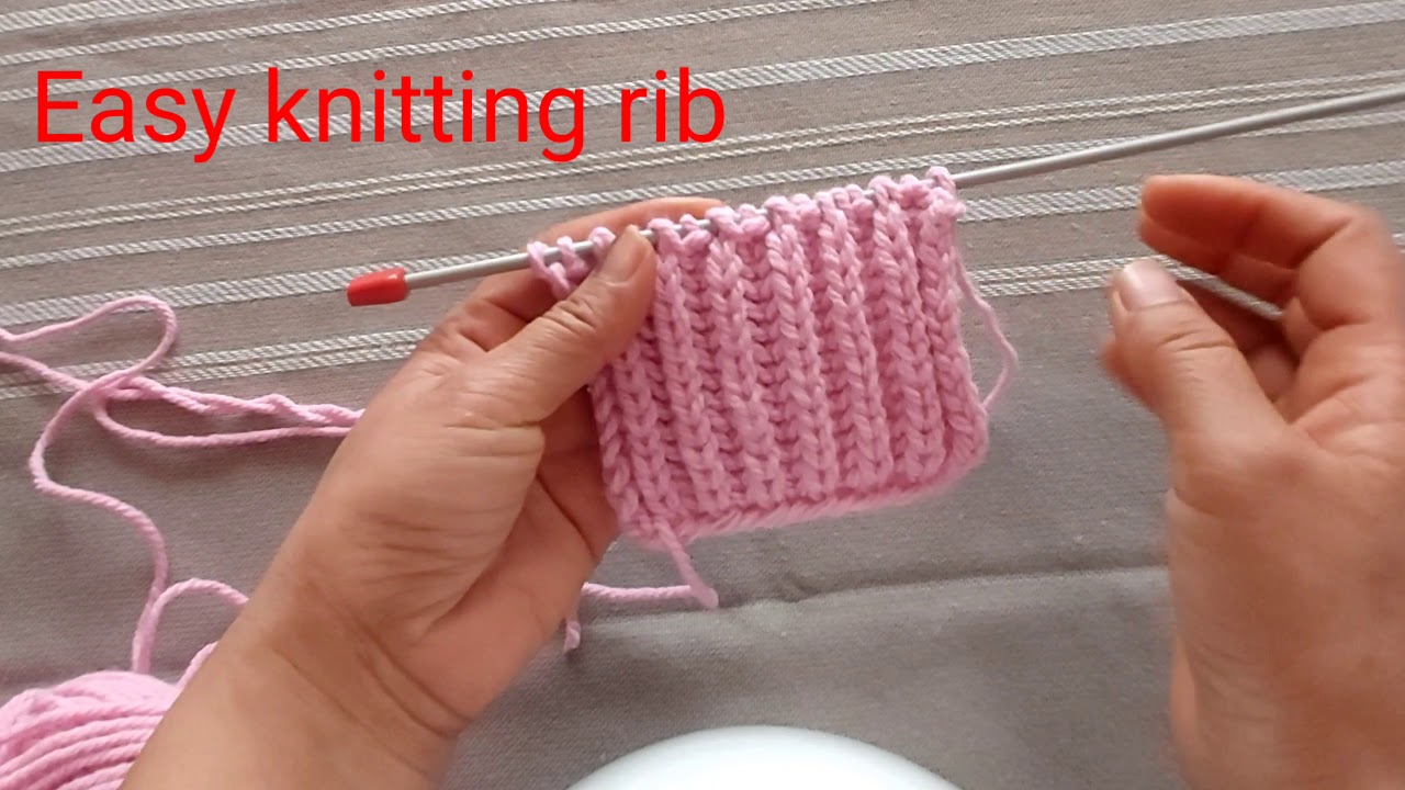Easy knitting Rib Fisherman's Rib stitch Brioche stitch two Identical ...