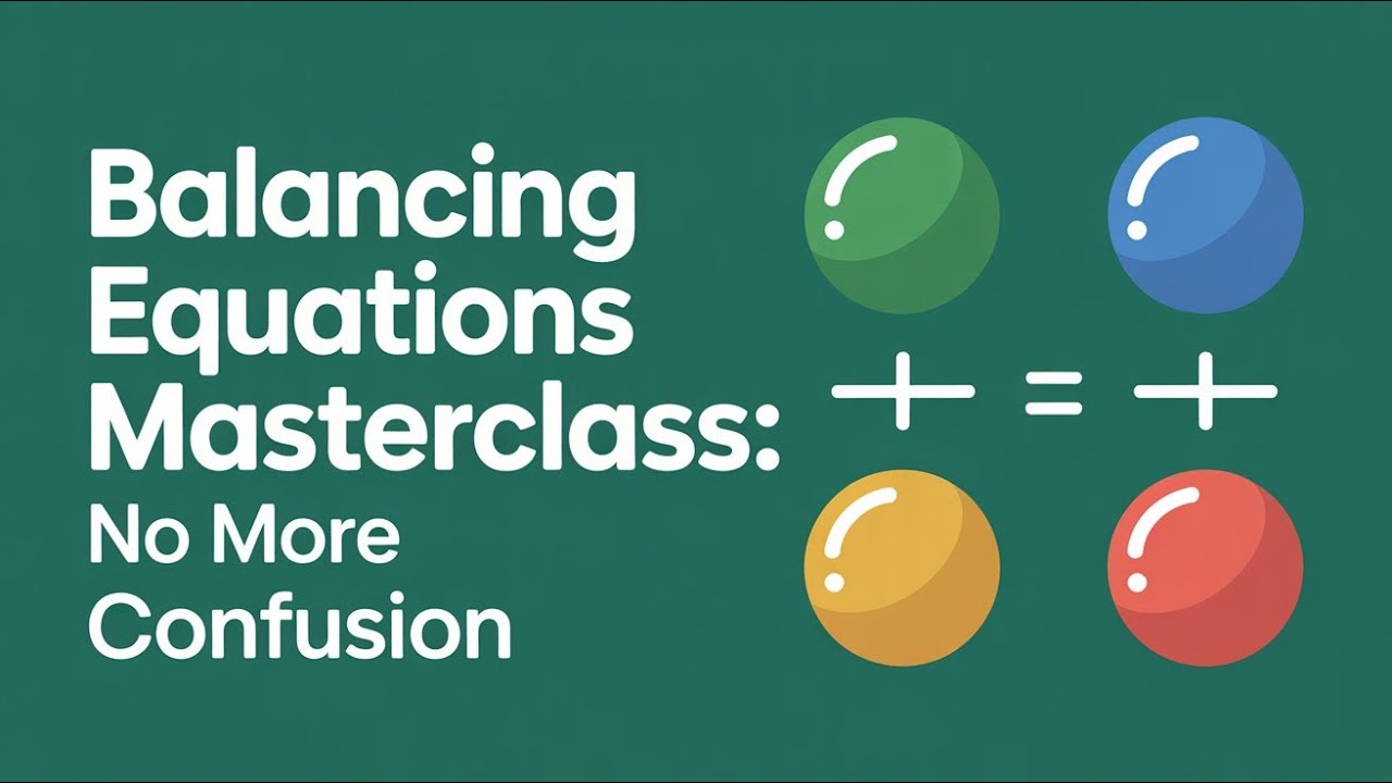 Balancing Equations Masterclass: no more confusion #ChemicalReactions # ...