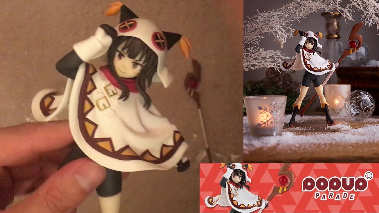Konosuba Megumin Winter Costume POP UP PARADE Figure Unboxing - YouTube