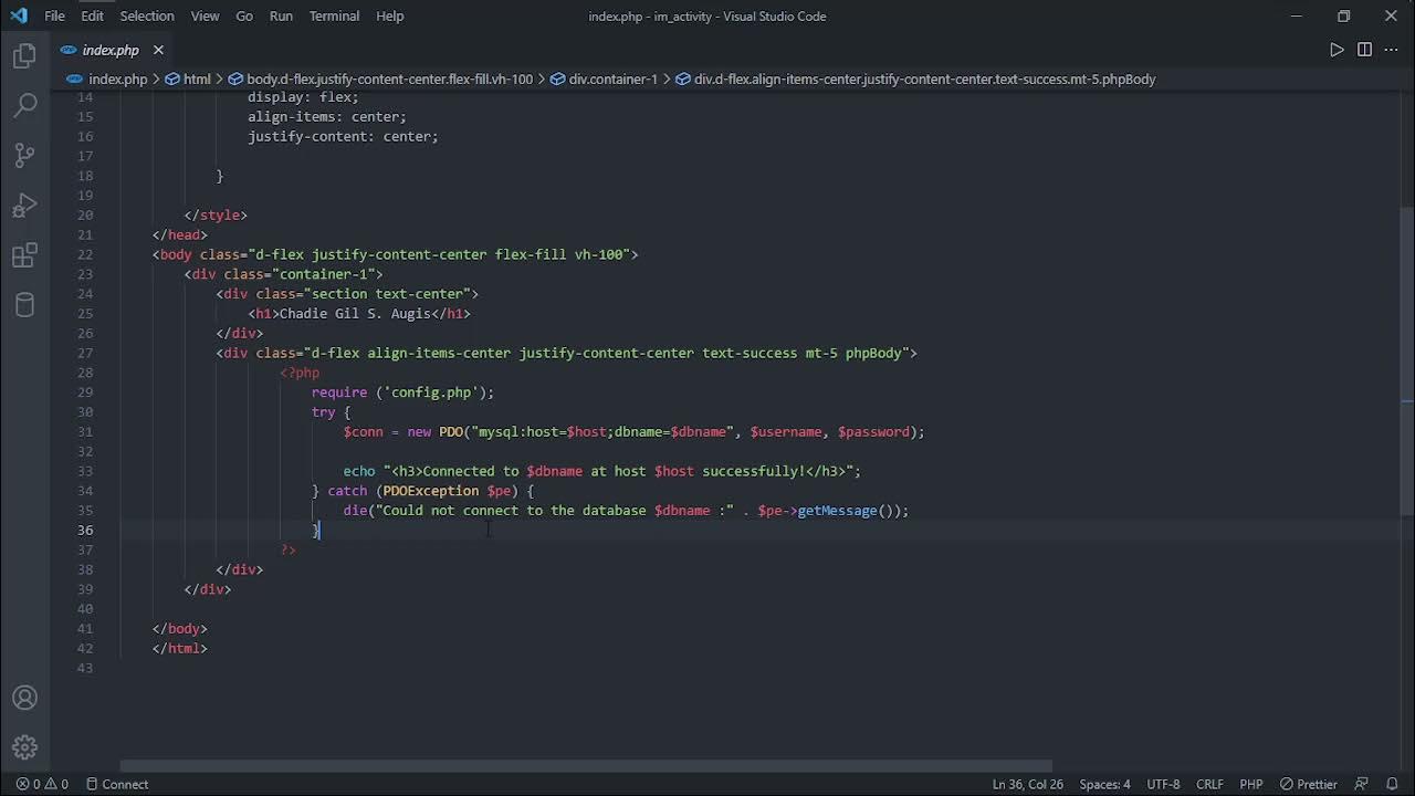 pdo connection php - YouTube