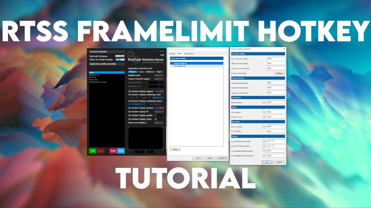 How to set up RTSS Framelimit Hotkeys - YouTube
