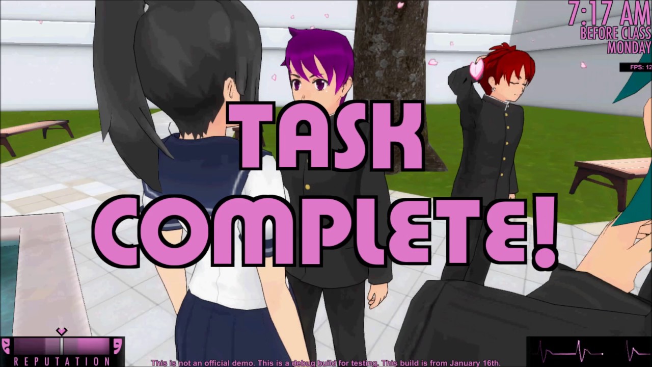 YANDERE SIMULATOR : How to do Riku Somas and Musume Ronshakus task ...