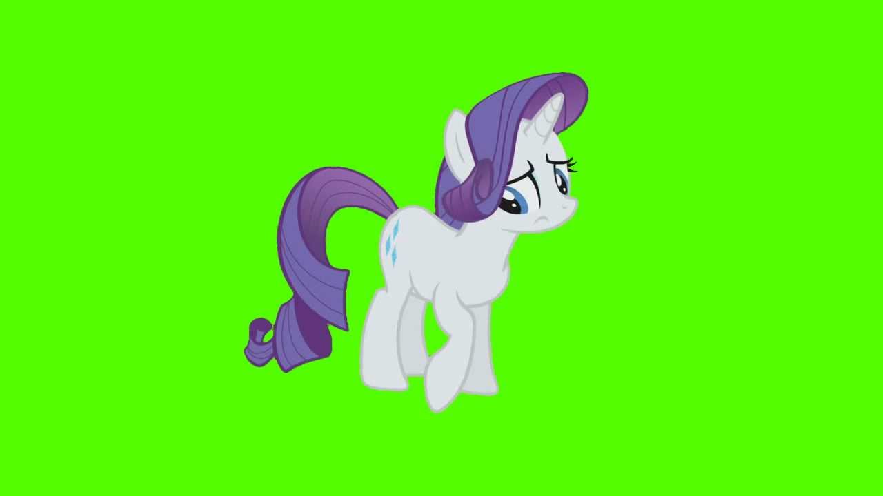 Rarity Stand Ashamed - Green Screen Ponies - YouTube