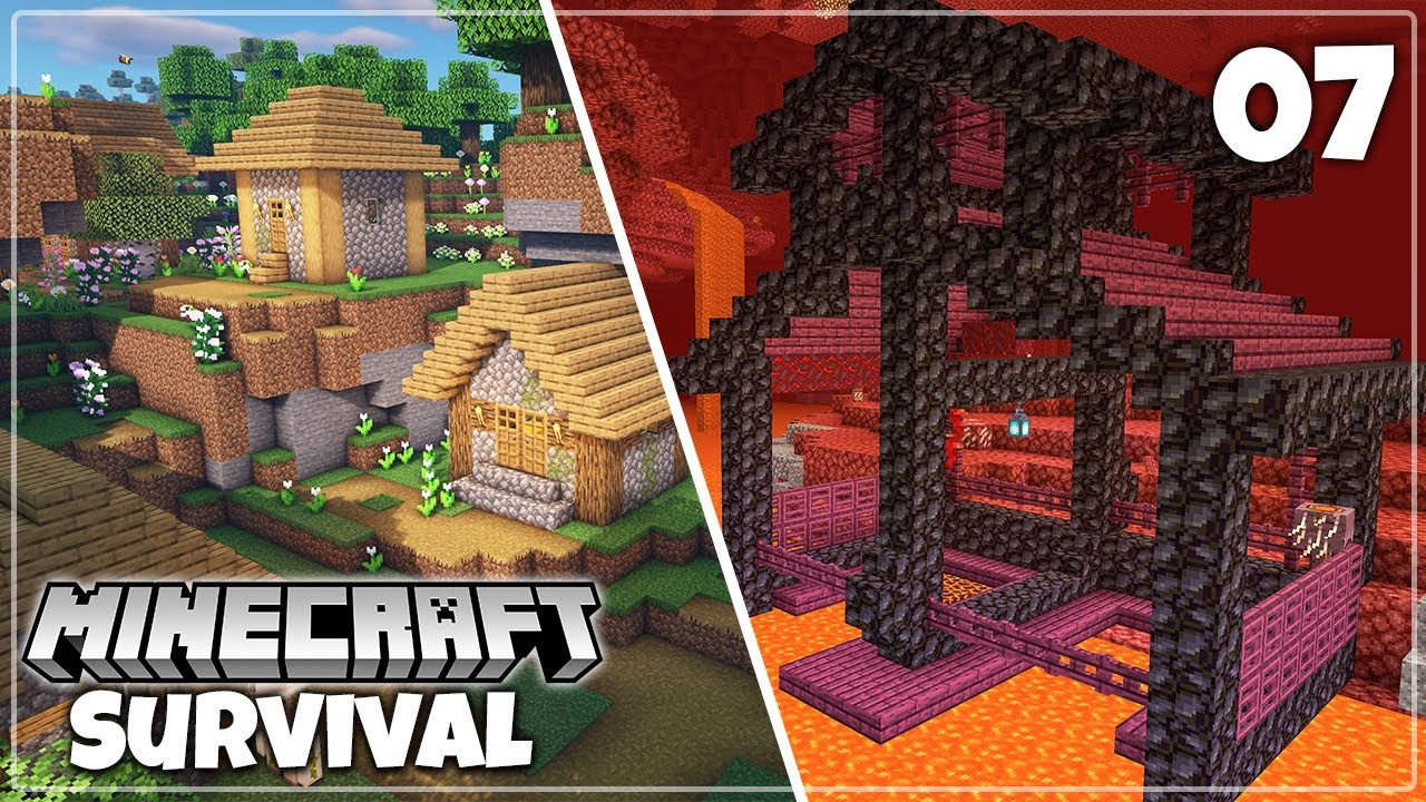 Building Strider Docks | Minecraft 1.16 Survival Let's Play - YouTube