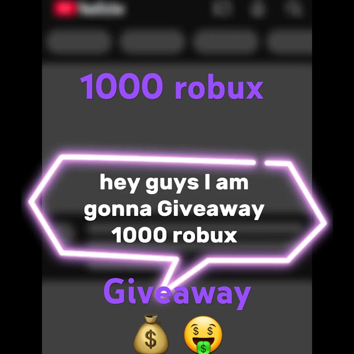 Important announcement!! FREE 1000 ROBUX GIVEAWAY!!(Don't Miss) #giveaway #roblox - YouTube