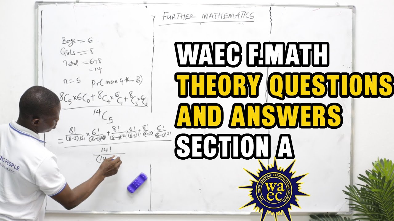 FURTHER MATH 2023 WAEC PAST QUESTIONS & ANSWERS SECTION A | 2024 SSCE ...