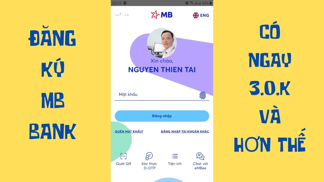Đăng ký App MB Bank nhận ngay 3.0.k | Thầy Giáo Tài - YouTube