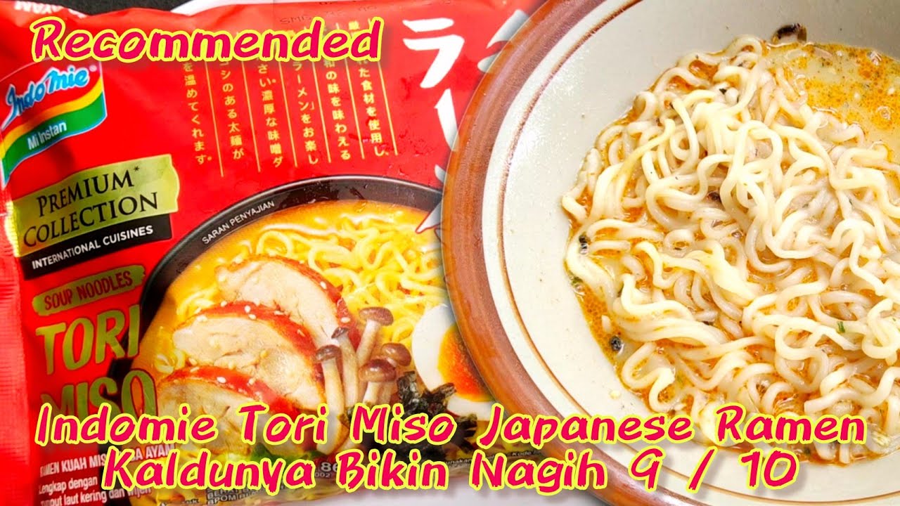 Indomie Tori Miso Japanese Ramen Premiun Collection Kaldunya Creamy 9 ...