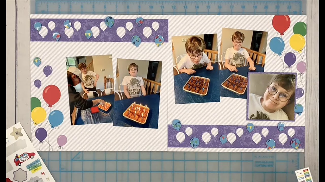 Party Like a Pro With These Quick Birthday Scrapbook Layouts by ...