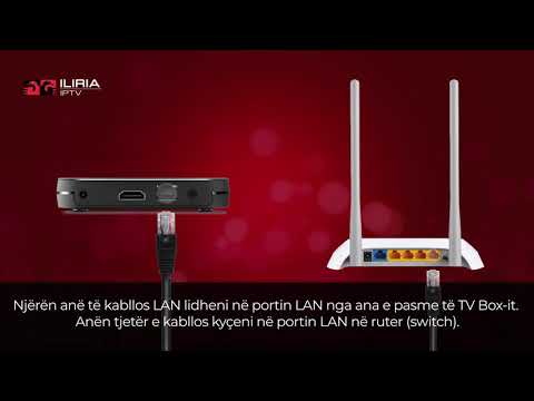 Klip 3. Udhëzimi për lidhjen e TV Box-it në internet me anë të KABLLOS së rrjetit (LAN)