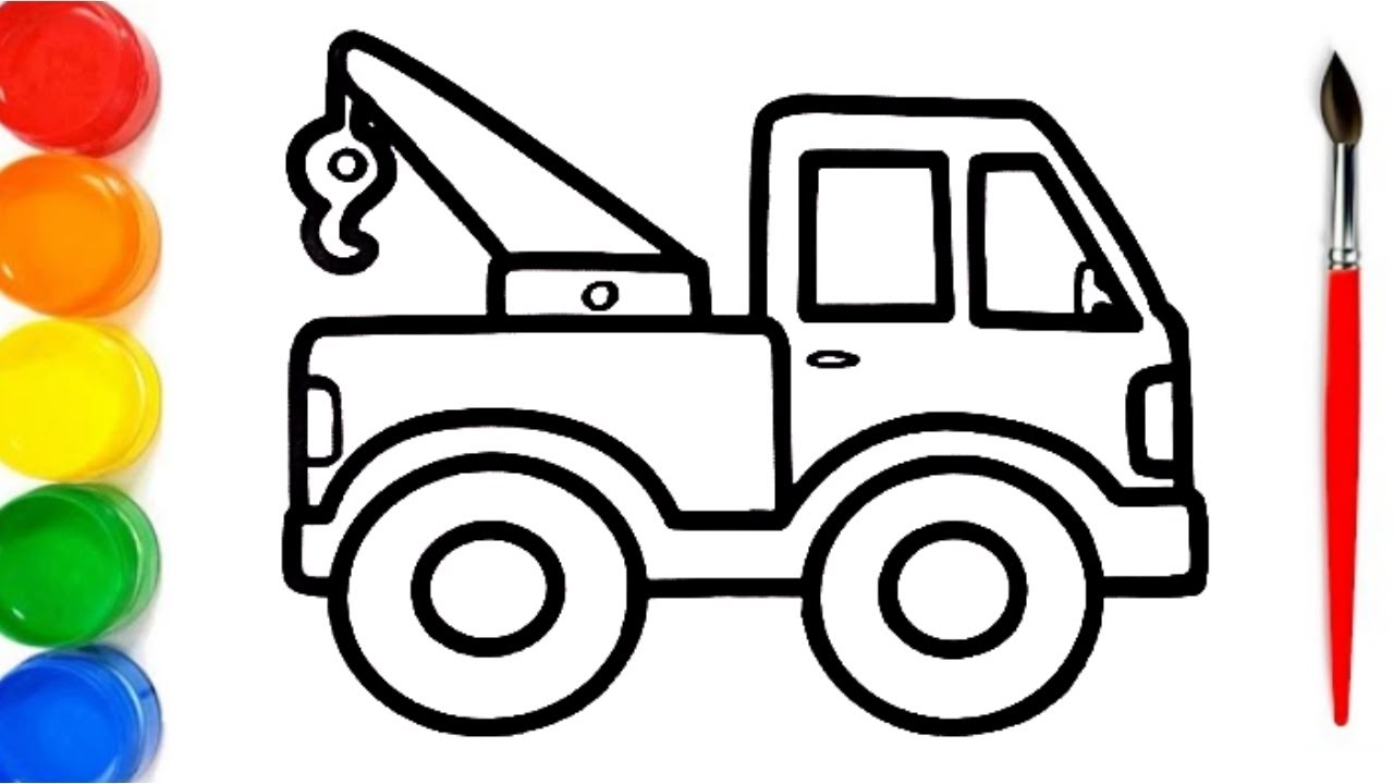 How to Draw Excavator Step by Step Easy | Excavator Drawing and ...