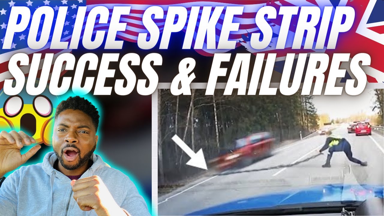 🇬🇧BRIT Reacts To POLICE USING SPIKE STRIPS - SUCCESS & FAILURES! - YouTube