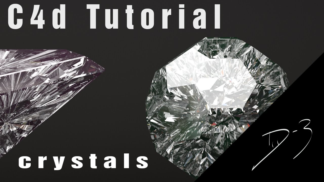 Tutorial : Cinema 4D / Crystal structures ; D-3 - YouTube