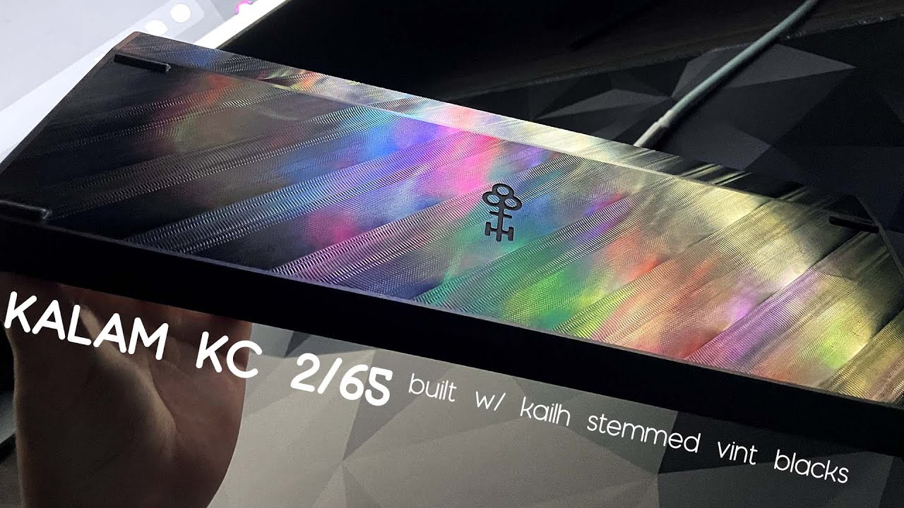 Kalam Keycult 2/65 built w/ Kailh Stemmed Vint Blacks Typing Test - YouTube