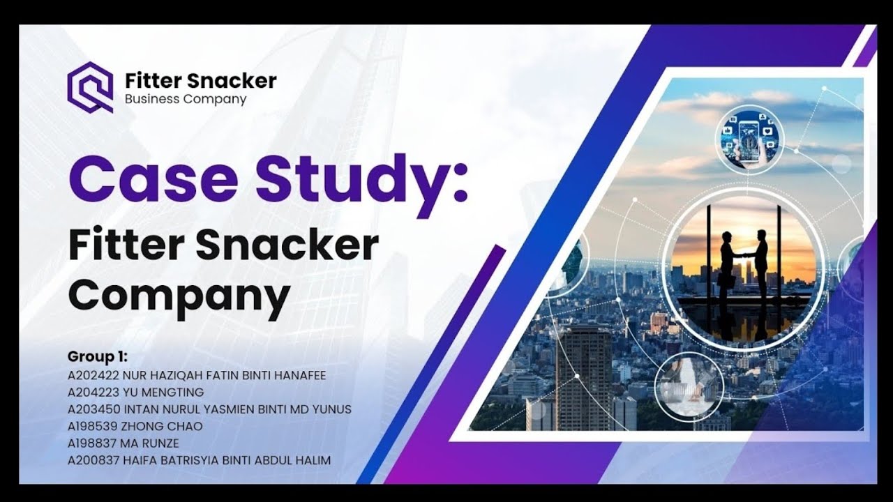 TTTR2043: Fitter Snacker Case Study Group 1 - YouTube