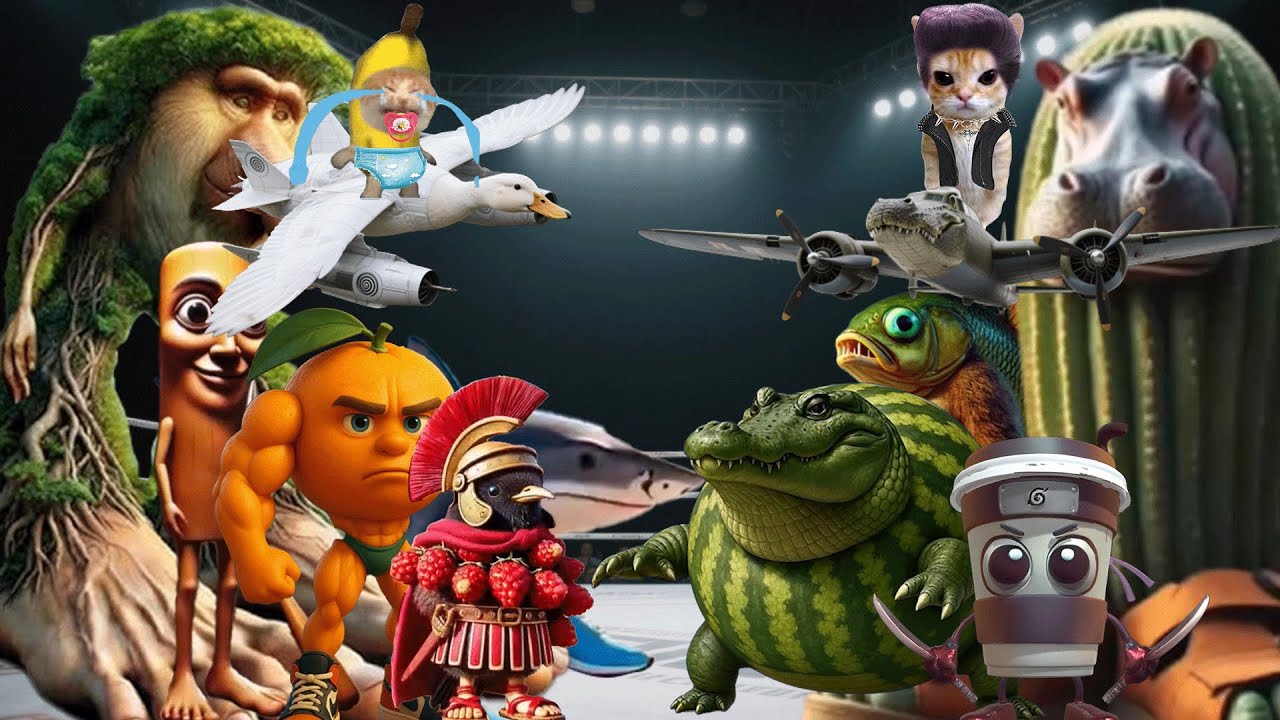 BRAINROT : BANANA CAT 🍌🐱 MEME & BRAINROT 💪🍊 | Official Animated Video 2 ...