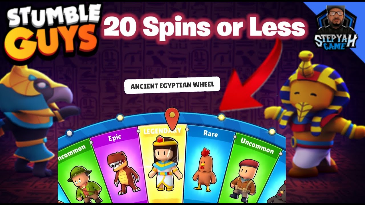 Ancient Egyptian Spin Wheel Stumble Guys Crate Opening - YouTube