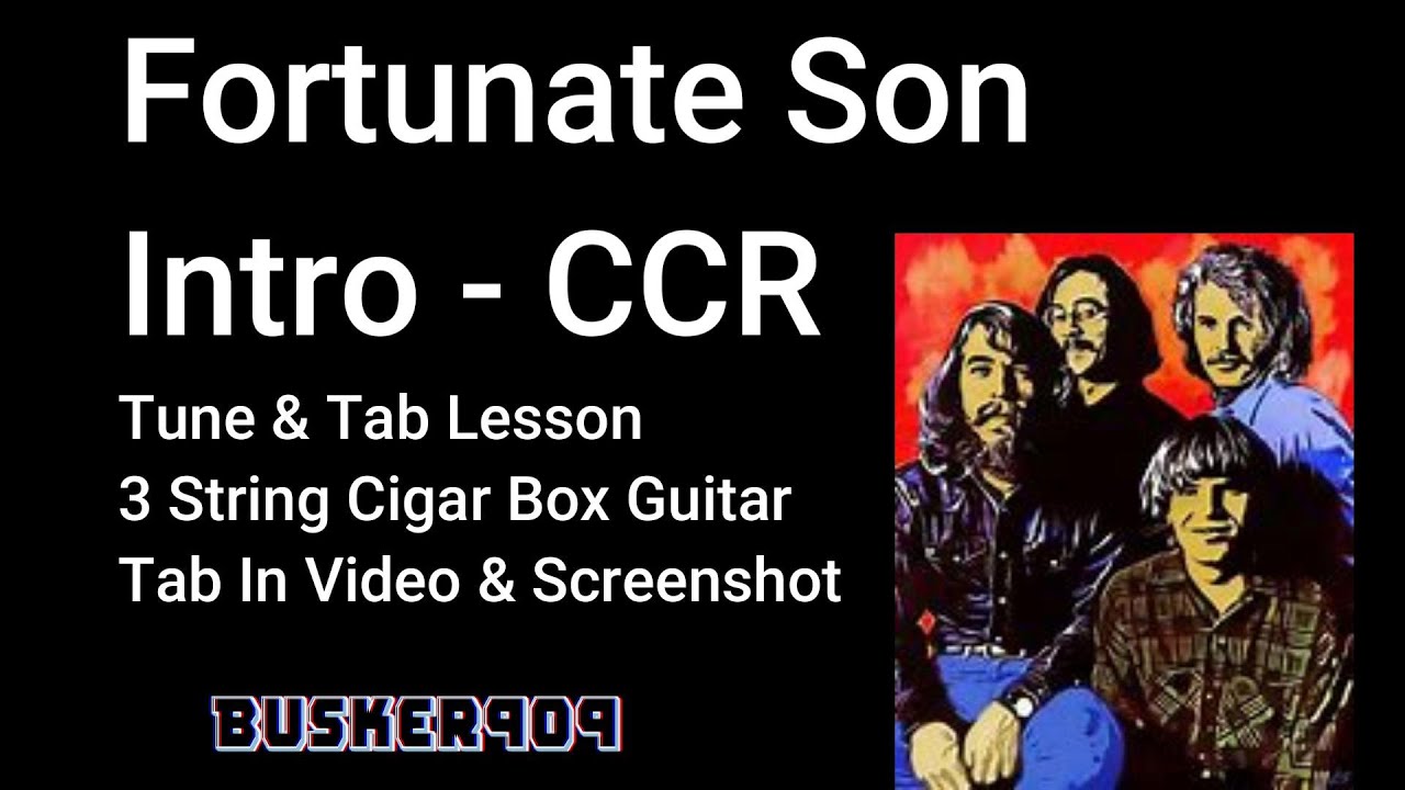 Easy CCR Intro Riff. Fortunate Son ,Creedence Clearwater Revival, Tune ...