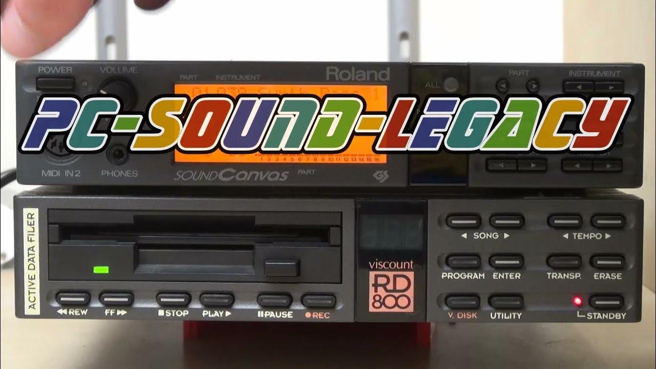 Floppy Disk Midi Player from Italy - The Viscount RD800 "Active Data Filer" - YouTube