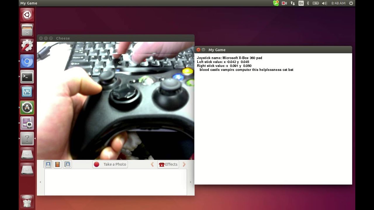 Xbox controller typing demo - YouTube