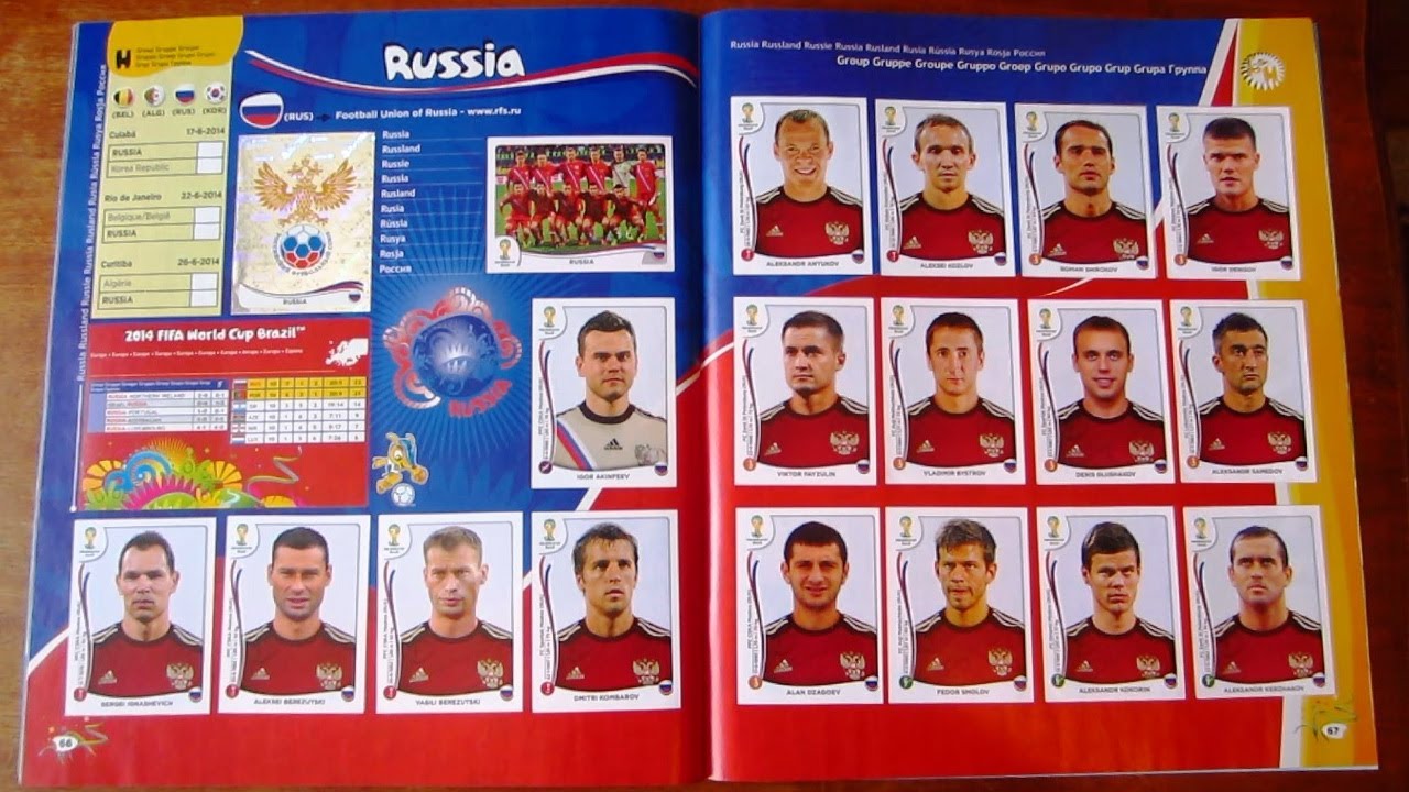 FIFA World Cup Brasil 2014 Panini Sticker Album - YouTube