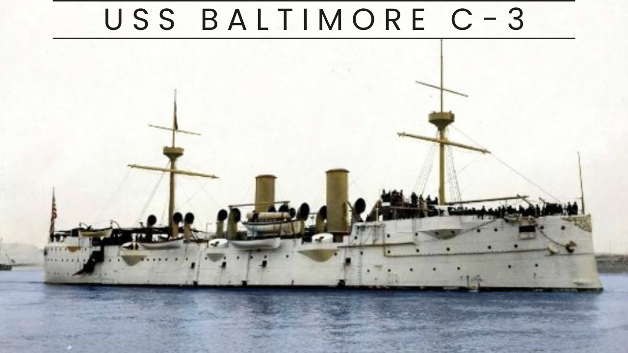 USS Baltimore C-3 (Protected Cruiser) - YouTube