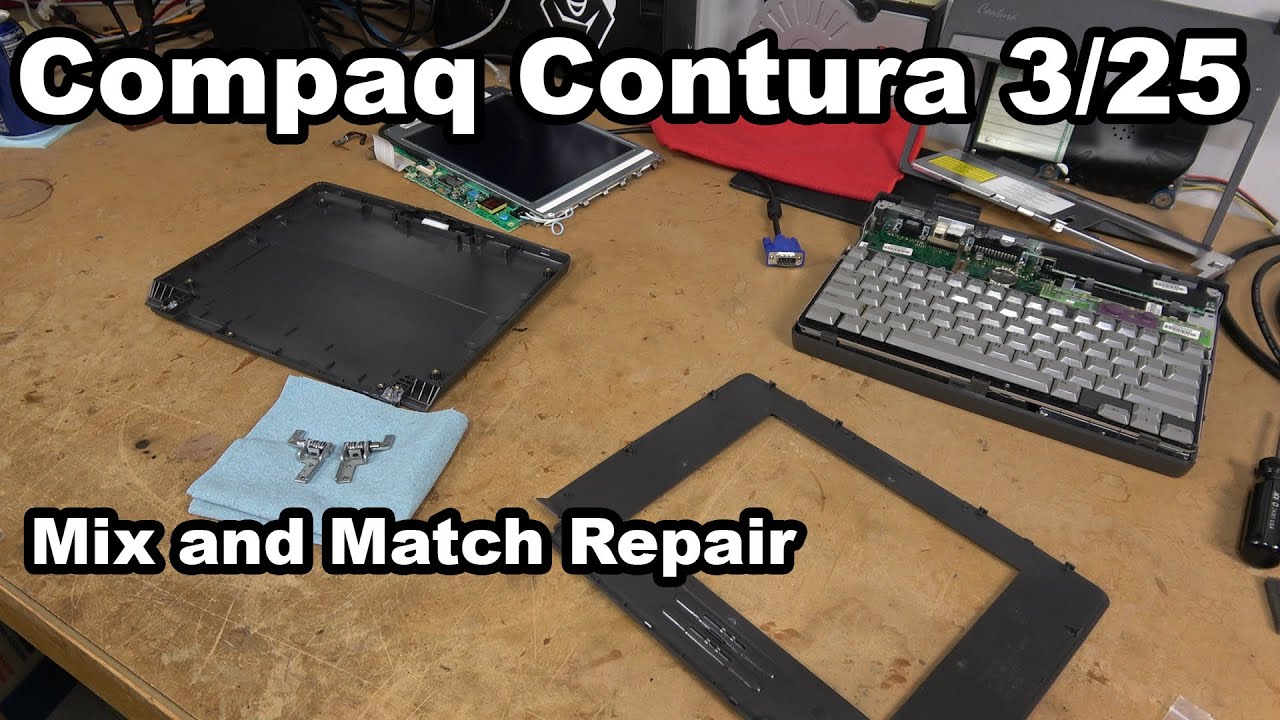 Mix and Match Compaq Contura 3/25 Laptop Repair - YouTube