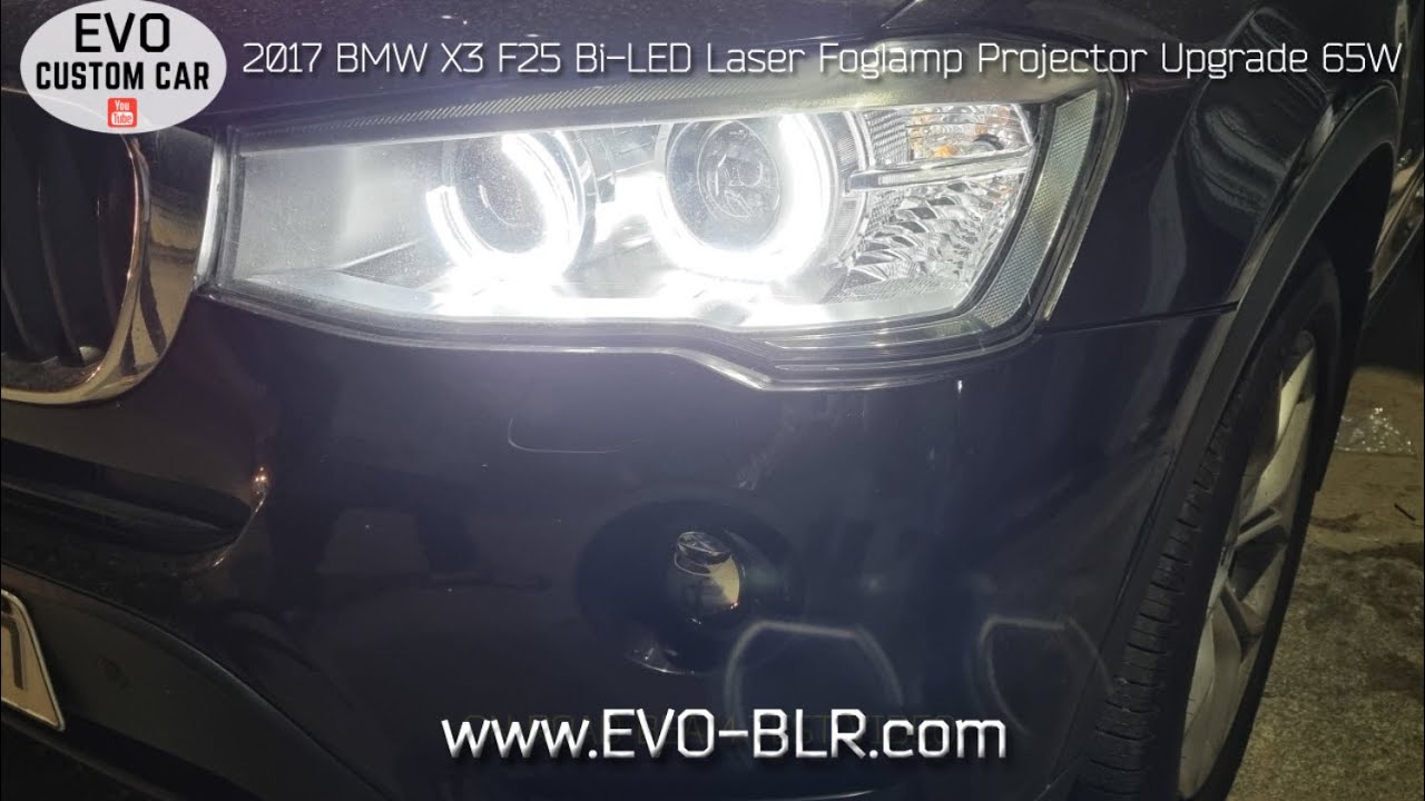 EVO Visibility: 2017 BMW X3 F25 Bi-LED Laser Fog Lamp Projectors Beam ...