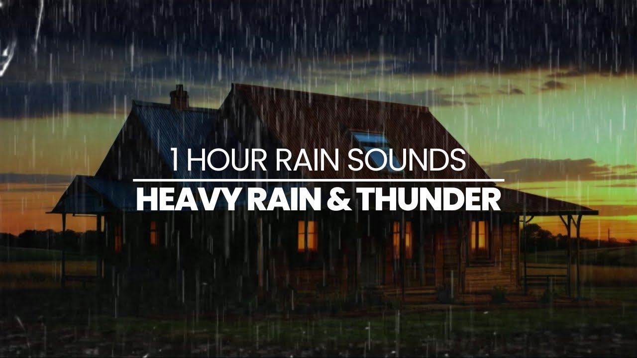 Inspire Sleep with The Sound of Rain & Thunder - 1 Hour Rain Sounds for ...