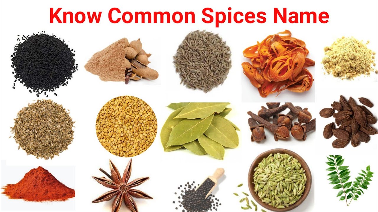 Spices name | know Common Spices Name | kitchen totally spices name ...