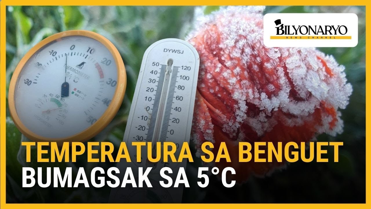 Temperatura sa Benguet bumagsak sa 5°C, andap at frost tumabon sa ...