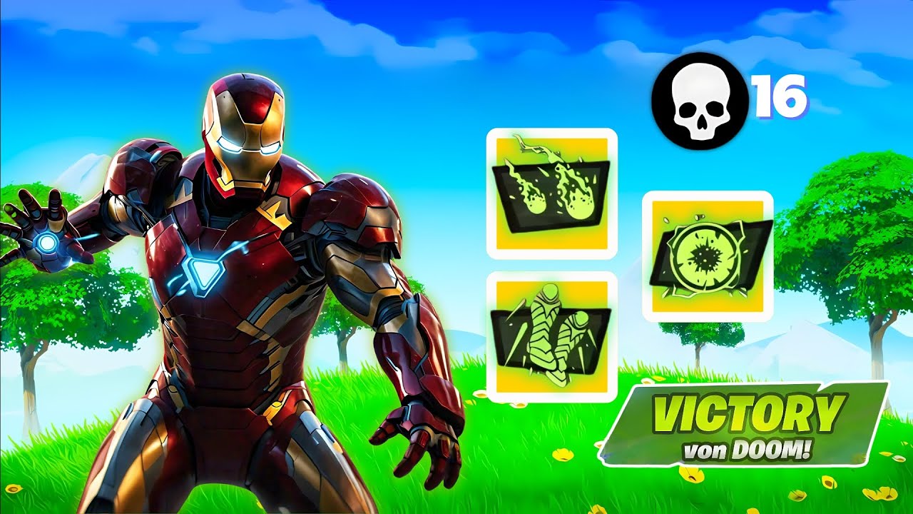 16 Elims, All Medallions, Epic Loot & Von DOOM Victory in Fortnite ...